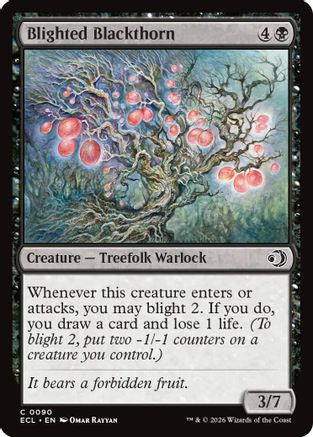 Blighted Blackthorn (ECL-090) - Lorwyn Eclipsed Foil – The Card House